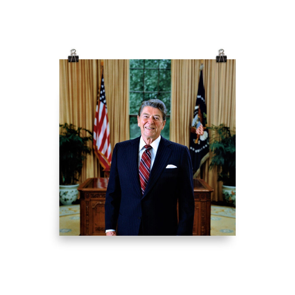 Ronald Reagan Presidential Portrait Poster Print - Etsy