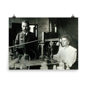 Pierre and Marie Curie in Their Laboratory Poster Print - Etsy