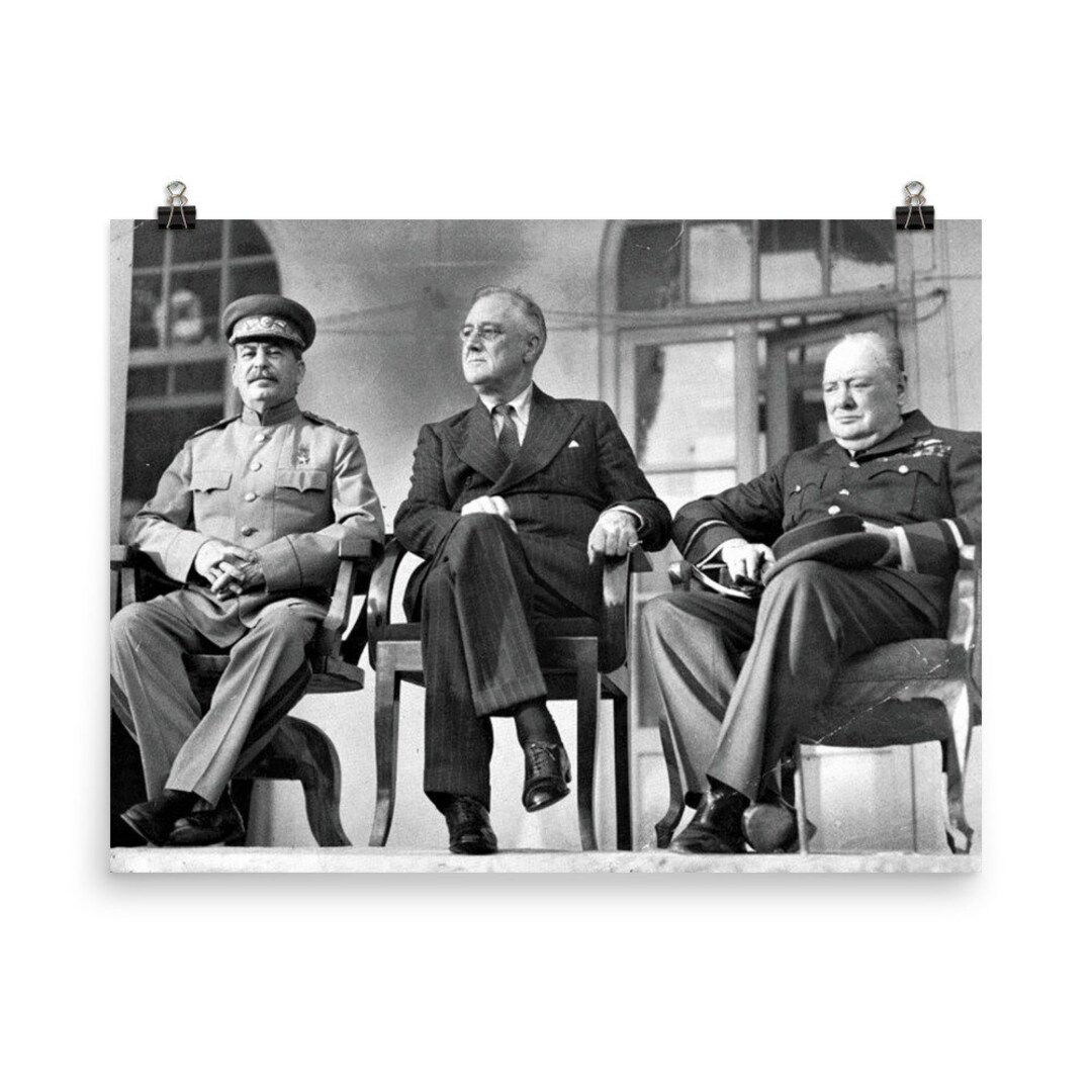Big Three Tehran Conference Poster Print - Etsy
