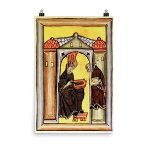 Hildegard of Bingen Poster Print - Etsy