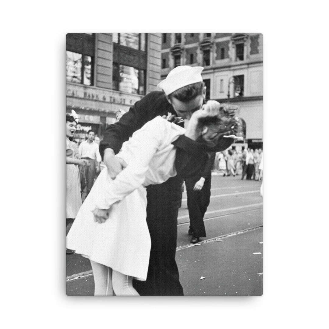 Kissing the War Goodbye Canvas Print Canvas Wall Art - Etsy