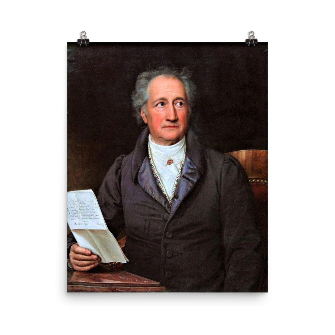 Johann Wolfgang Von Goethe Poster Print - Etsy