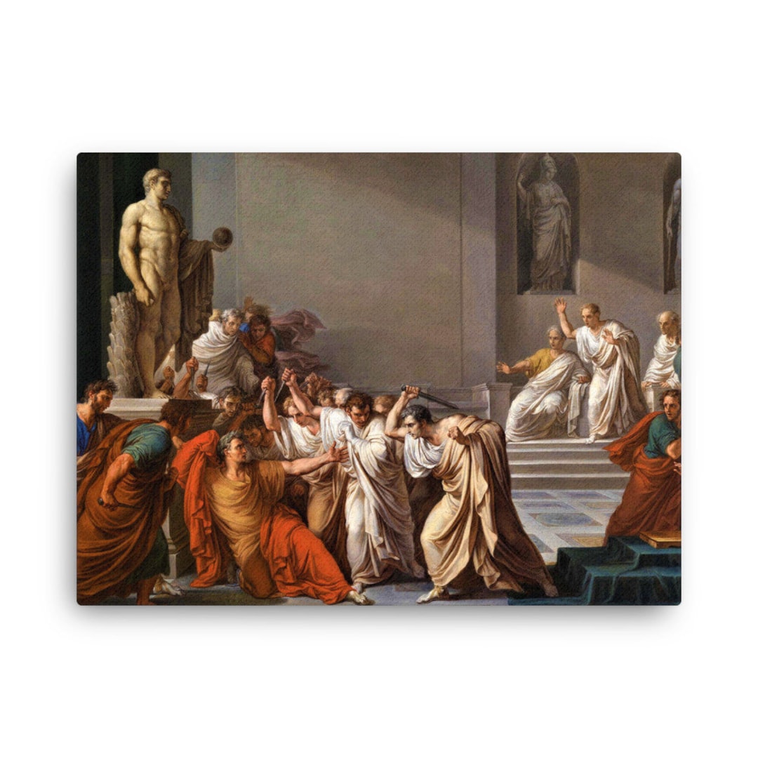 The Death of Julius Caesar by Vincenzo Camuccini Canvas Print Canvas Wall Art - Etsy