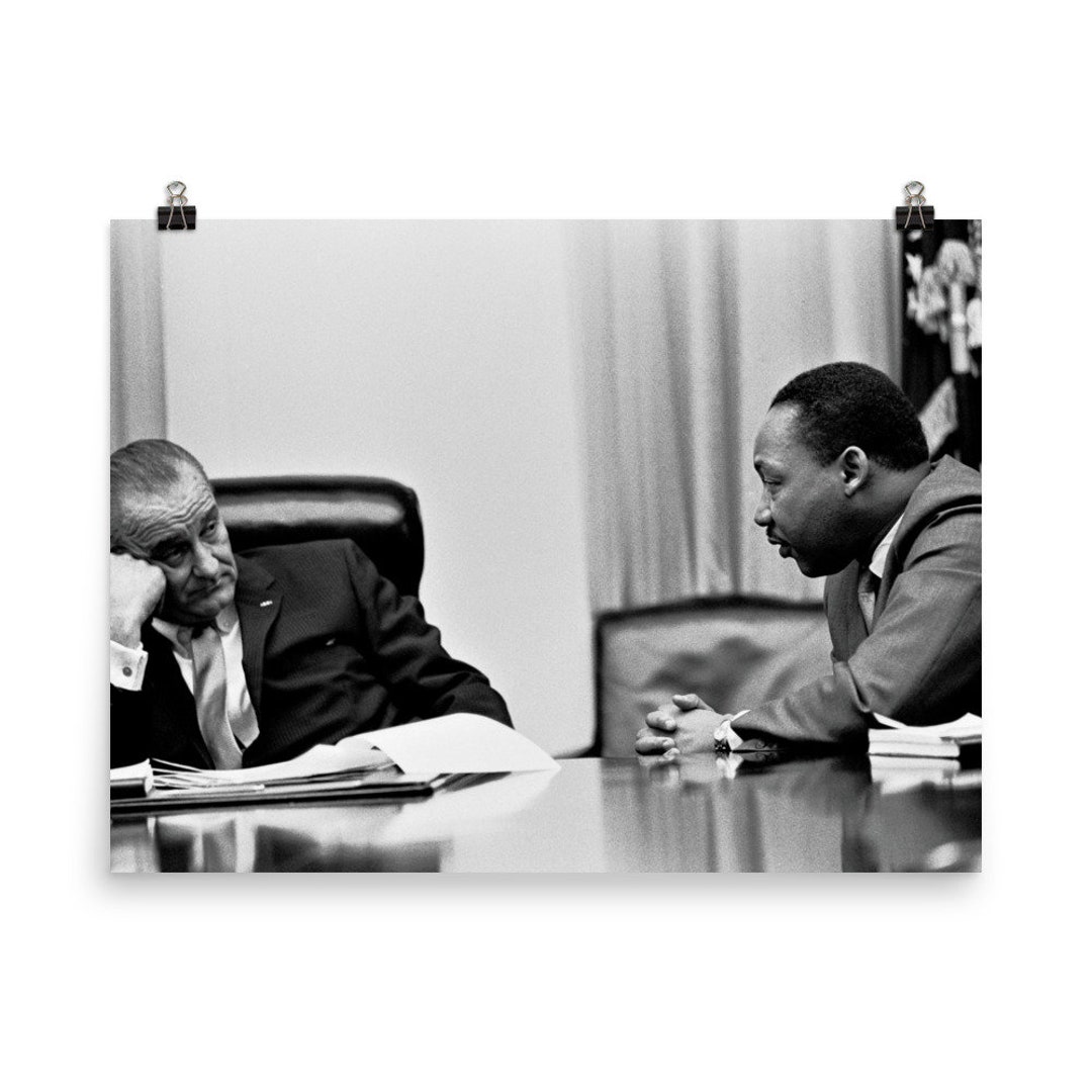 MLK and LBJ Poster Print - Etsy