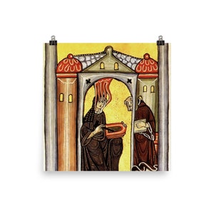 Hildegard of Bingen Poster Print - Etsy