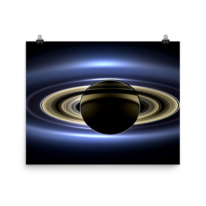 Saturn Taken by Cassini Poster Print - Etsy