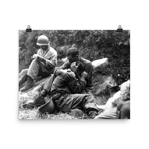 G.I. Comforting a Grieving Infantryman (korean War) Poster Print - Etsy