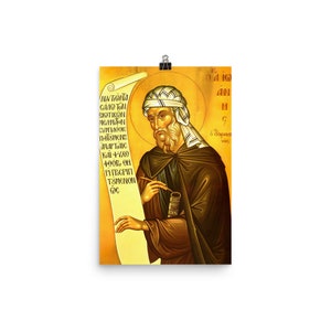 Saint John of Damascus Poster Print - Etsy