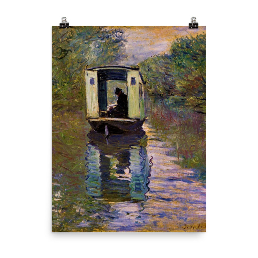 The Studio Boat by Claude Monet Poster Print - Etsy