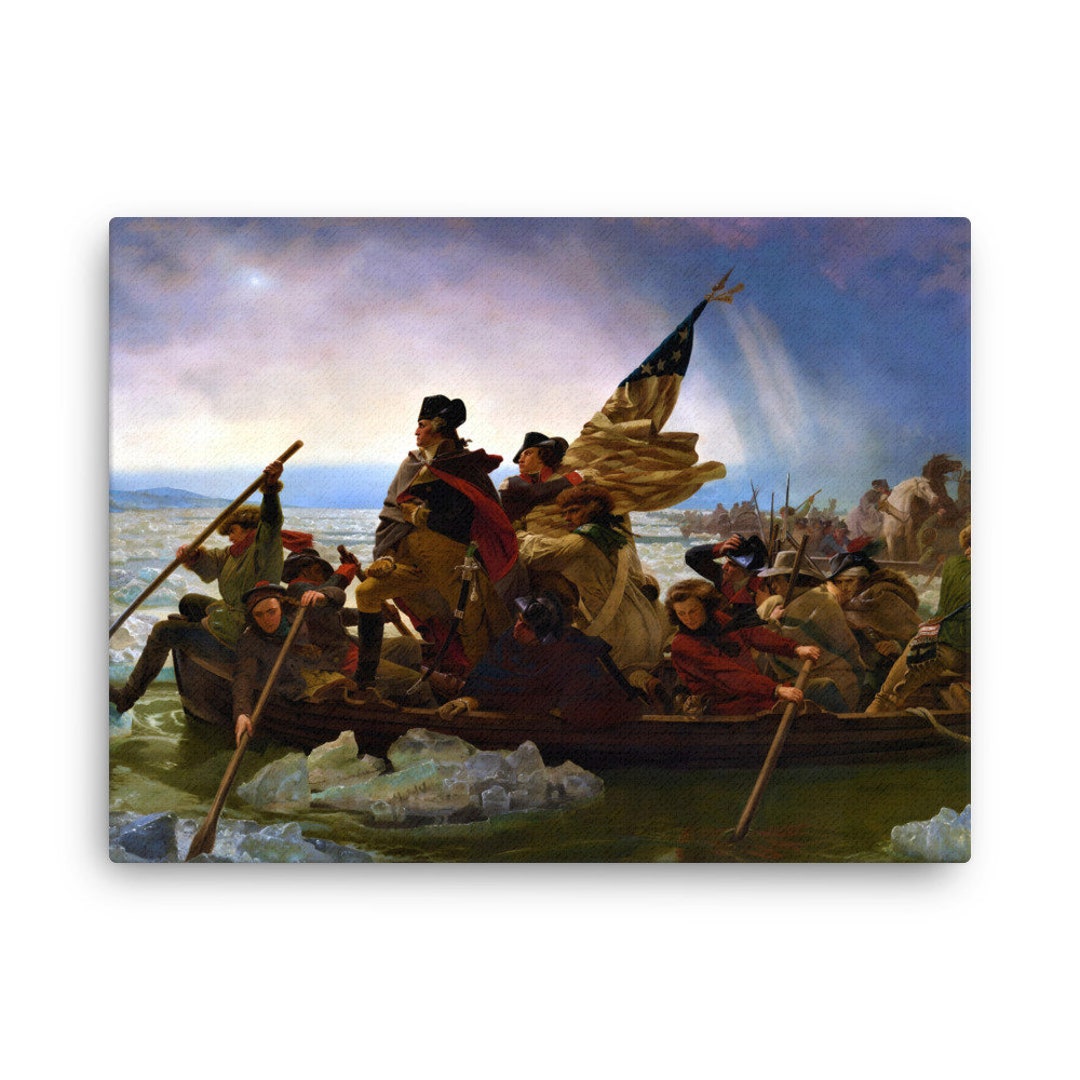Washington Crossing the Delaware Canvas Print - Canvas Wall Art - Etsy