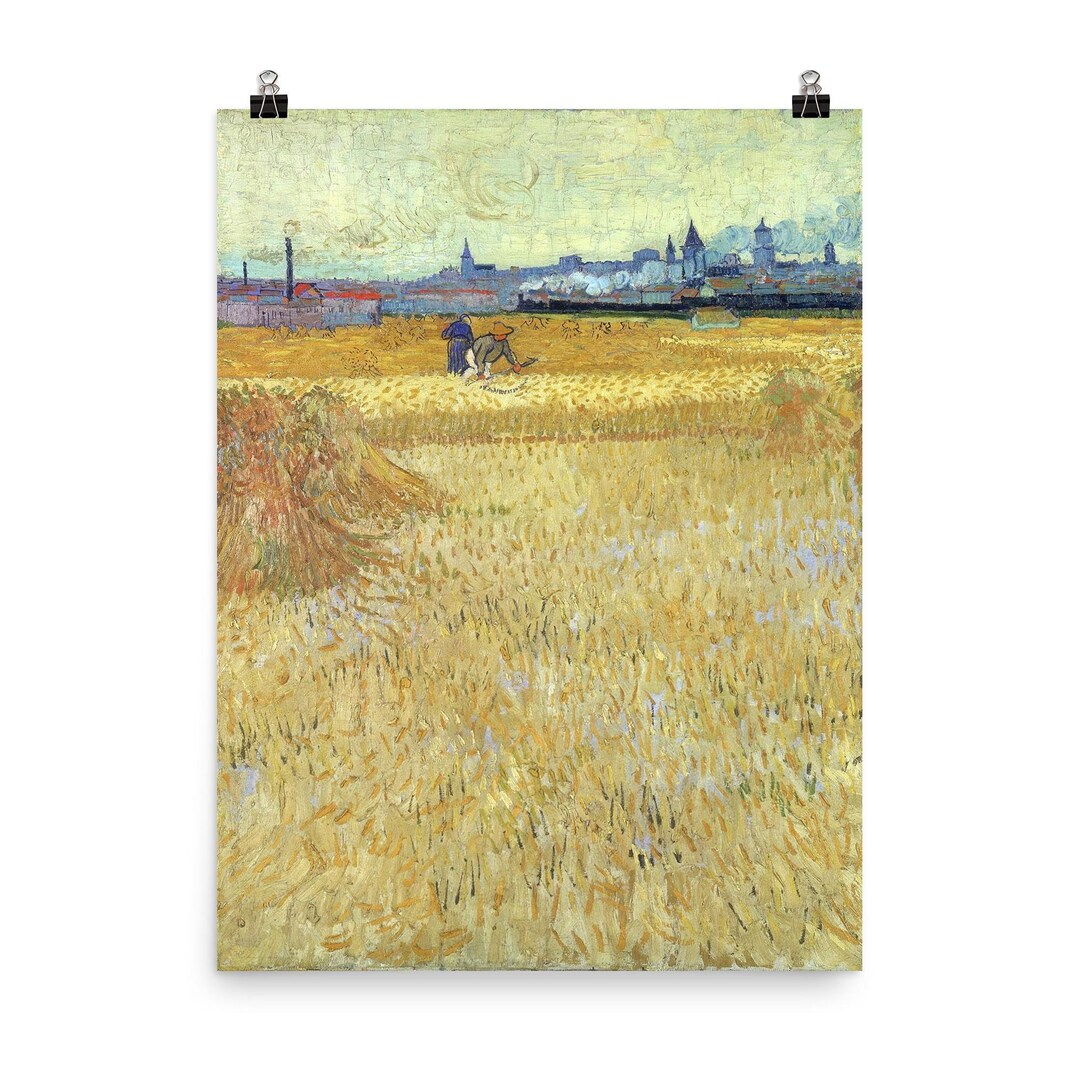 Van Gogh Wheat Fields Print: Arles Landscape, Fine Art Poster - Etsy