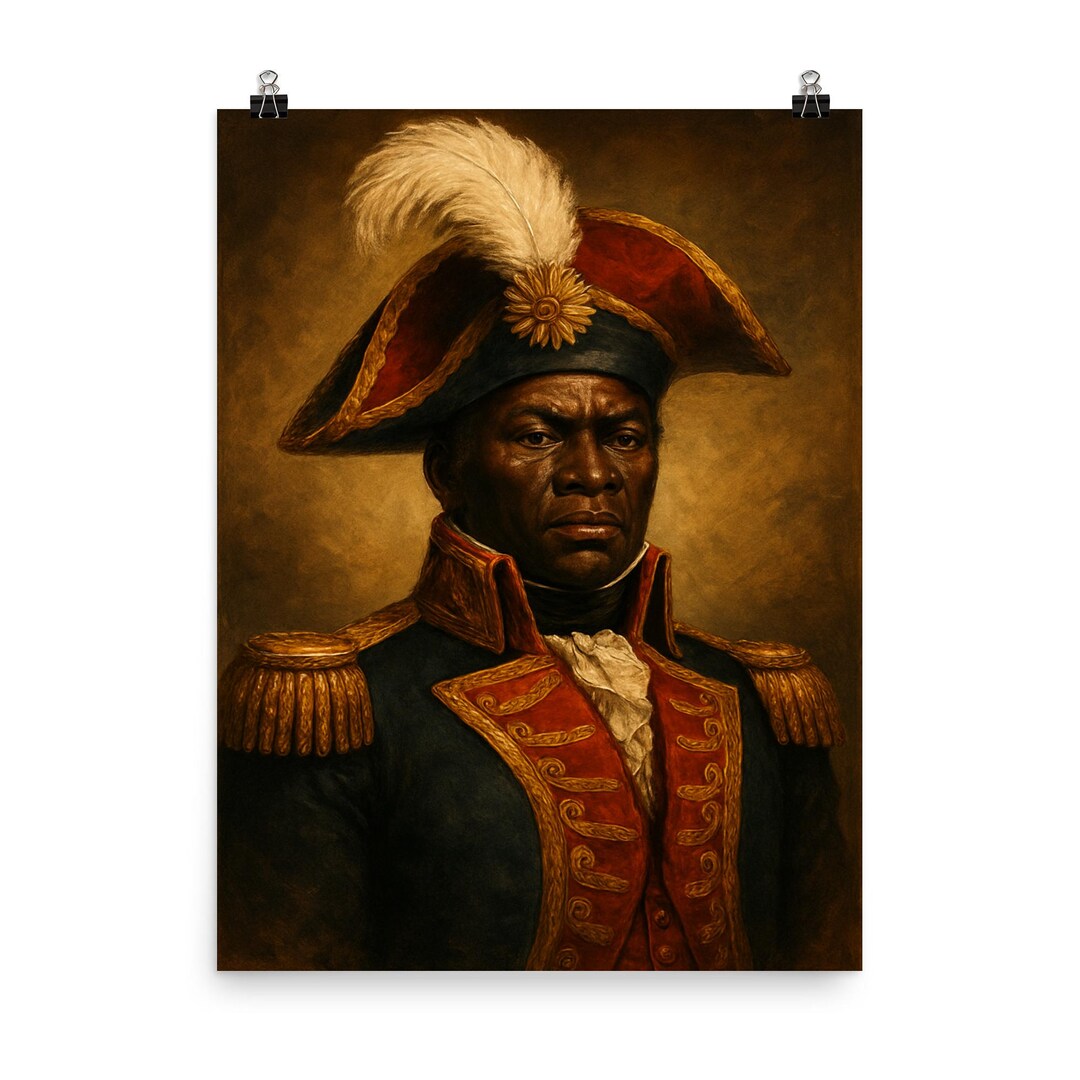 Jean Jacques Dealines Historic Poster Print Haitian Revolution Wall Art ...