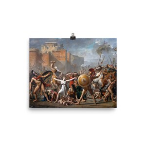 The Intervention of the Sabine Women by Jacques-louis David Poster ...