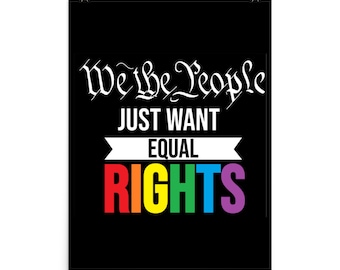 Equal Rights Poster - Etsy