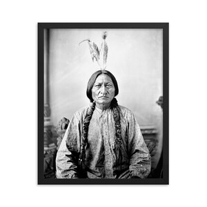 Sitting Bull Portrait Framed Print - Etsy