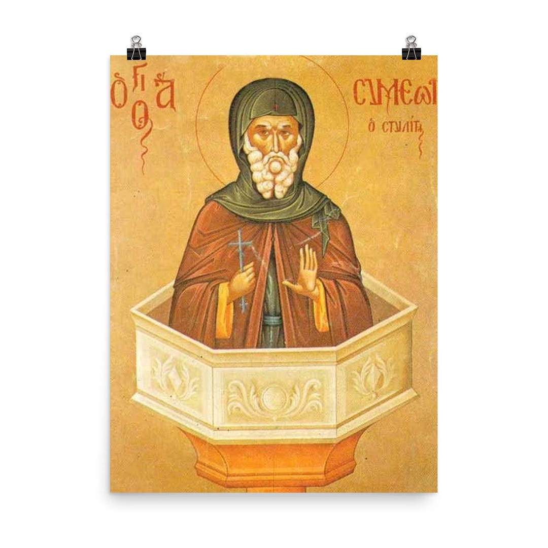 Simeon Stylites Poster Print - Etsy