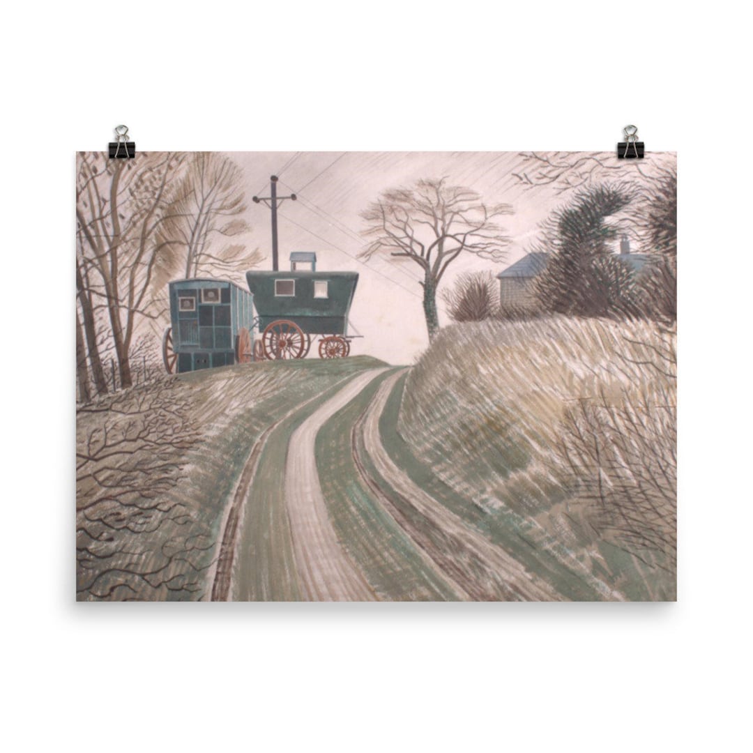 Caravans by Eric Ravilious Poster Print - Etsy