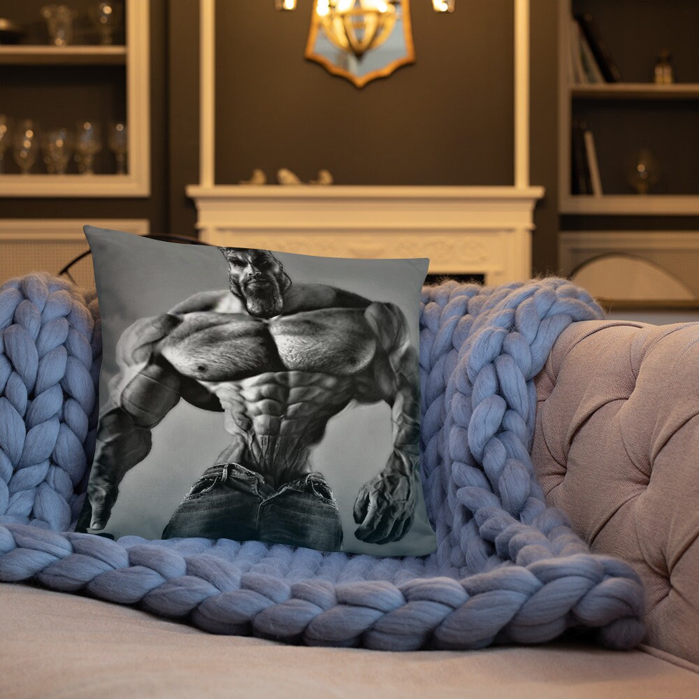 Gigachad Meme Funny Giga Chad Photoshop Pillow - Etsy UK