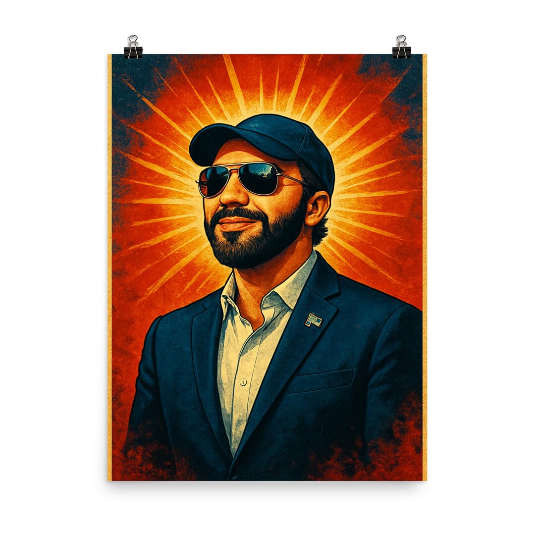 Nayib Bukele Premium Wall Art: Striking Poster Print for Modern Decor ...