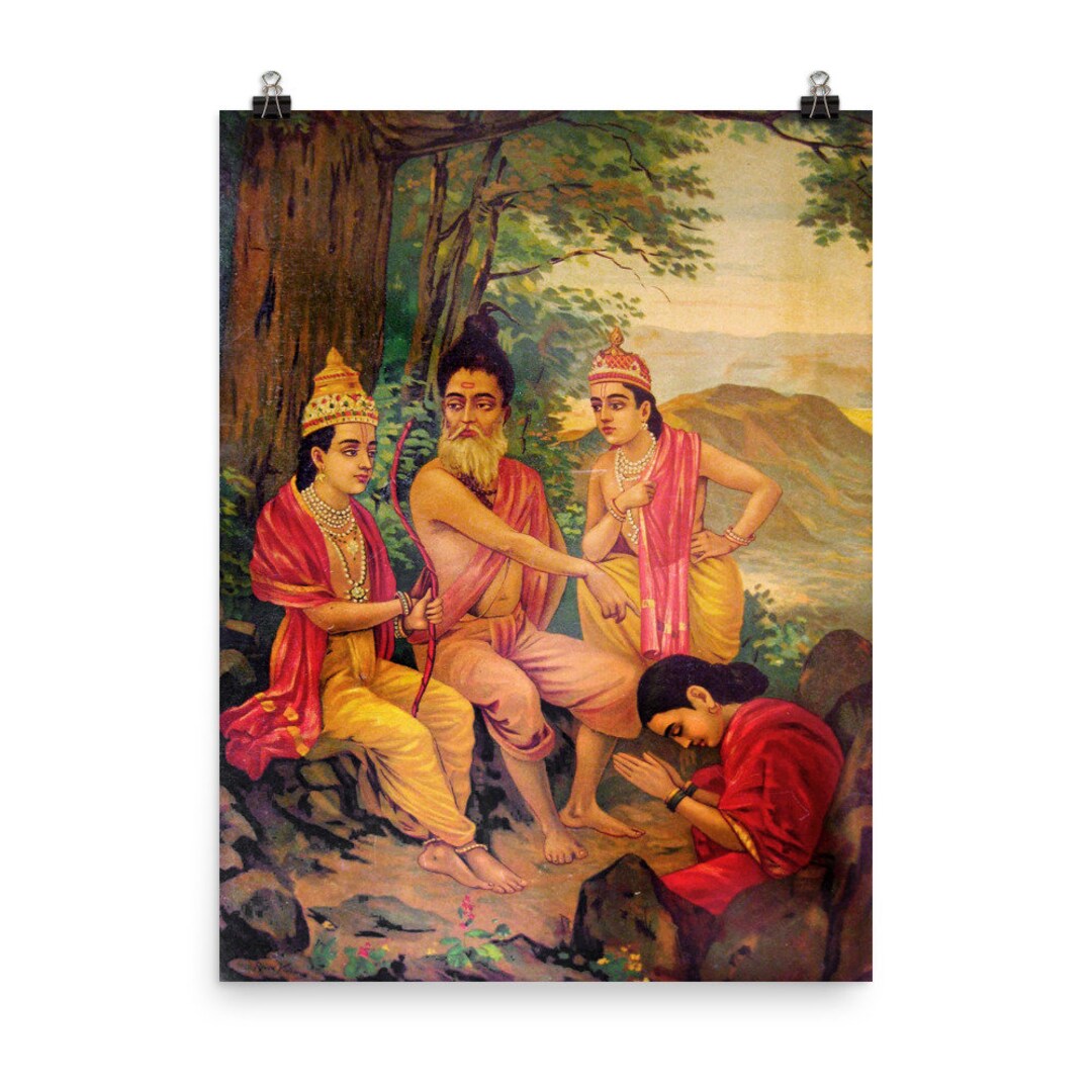 Lord Rama by Raja Ravi Varma Poster Print - Etsy