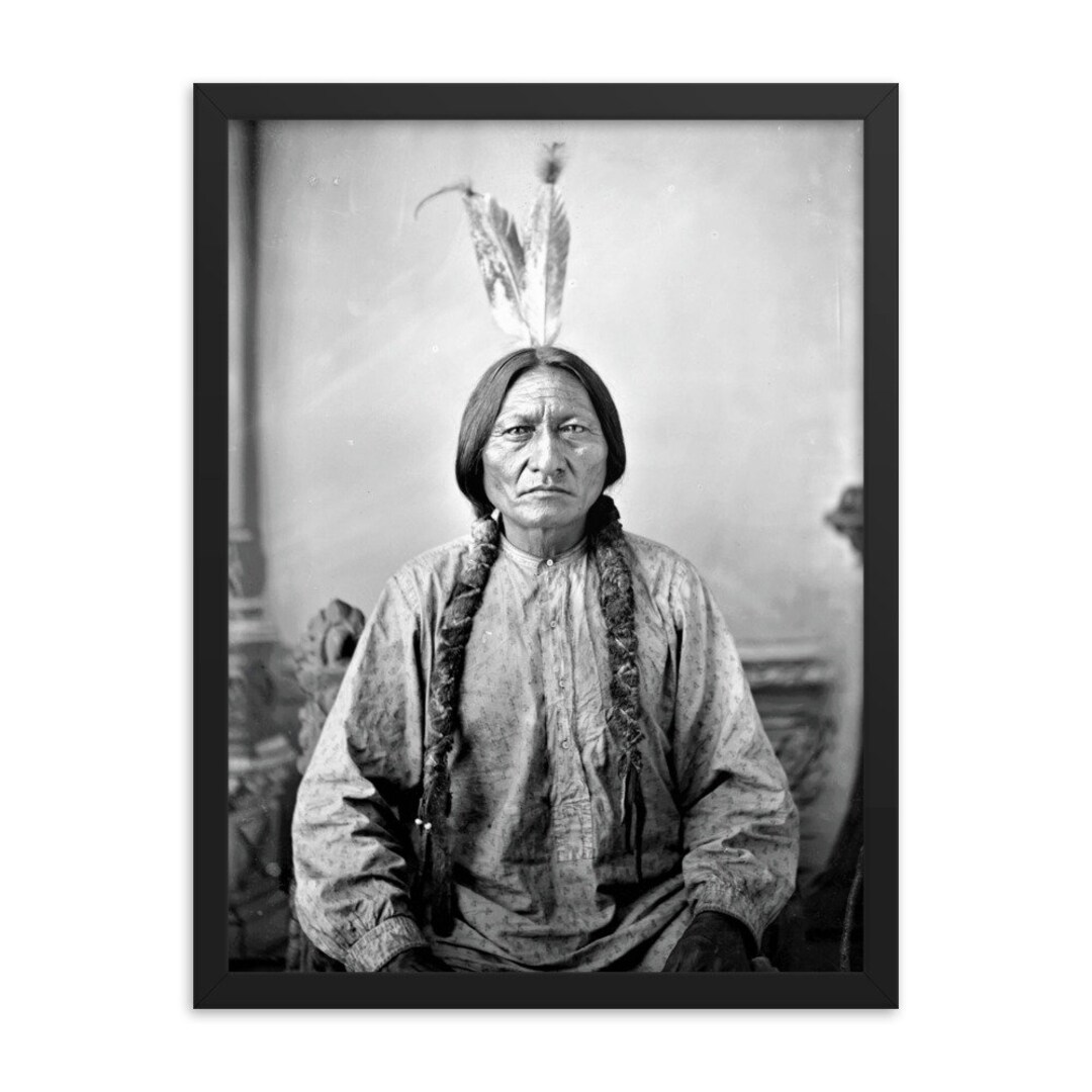 Sitting Bull Portrait Framed Print - Etsy