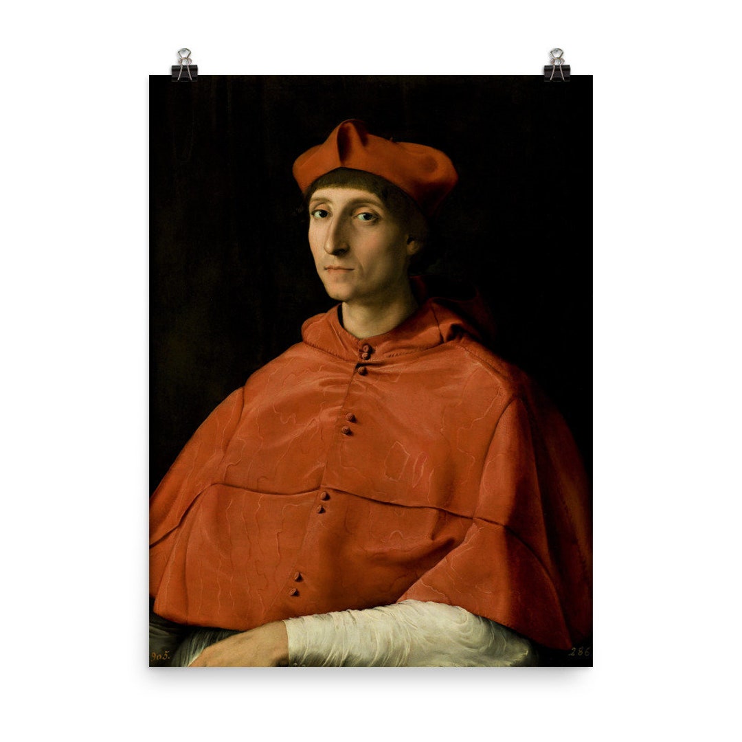 Portrait of a Cardinal by Raphael Poster Print - Etsy