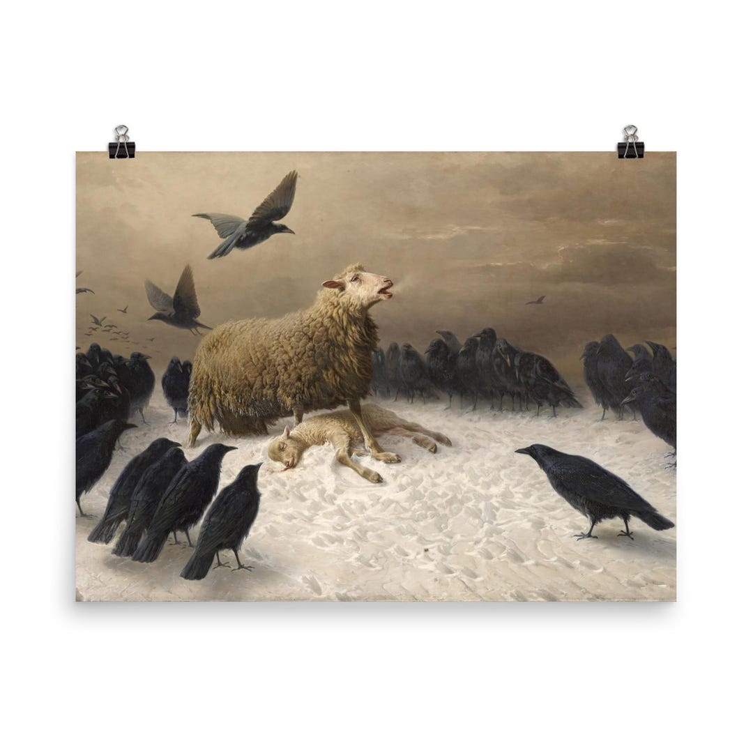 Anguish by August Schenck 1878 Poster Print | Vintage Masterpiece Wall ...