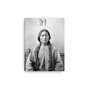 Sitting Bull Portrait Canvas Print - Etsy