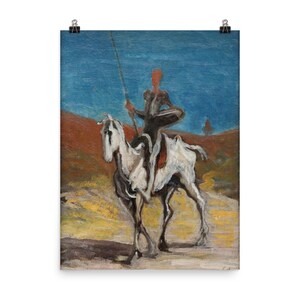 Don Quixote by Honoré Daumier Poster Print - Etsy