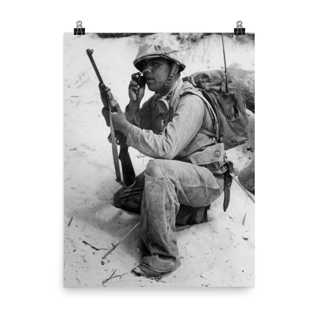 Navajo Code Talker Poster Print – 18” X 24” - Etsy