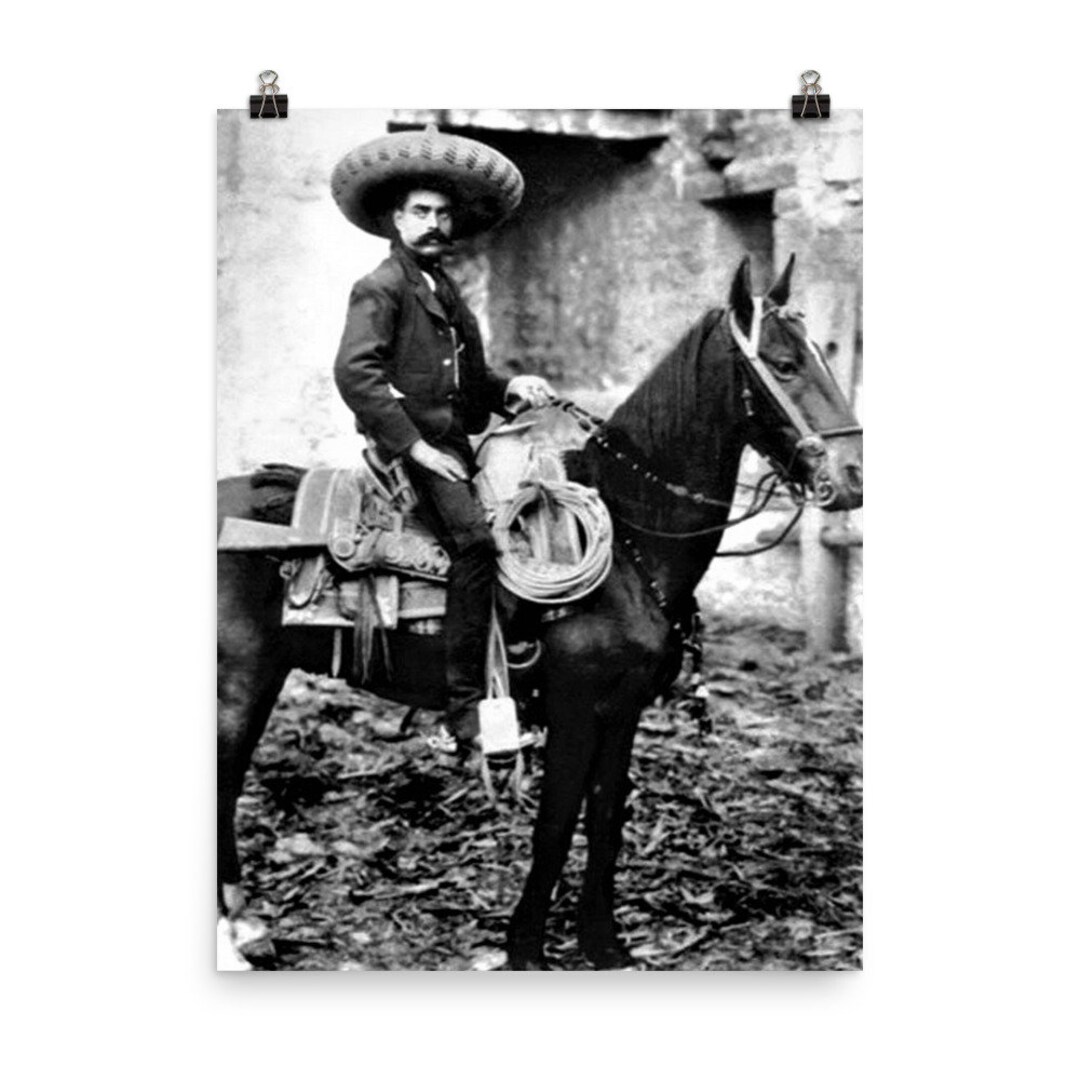 Emiliano Zapata on Horseback Poster Print - Etsy