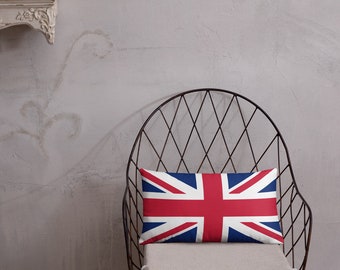 British Design Throw Pillow, Three Sizes, Big Ben, Double Decker Bus ...