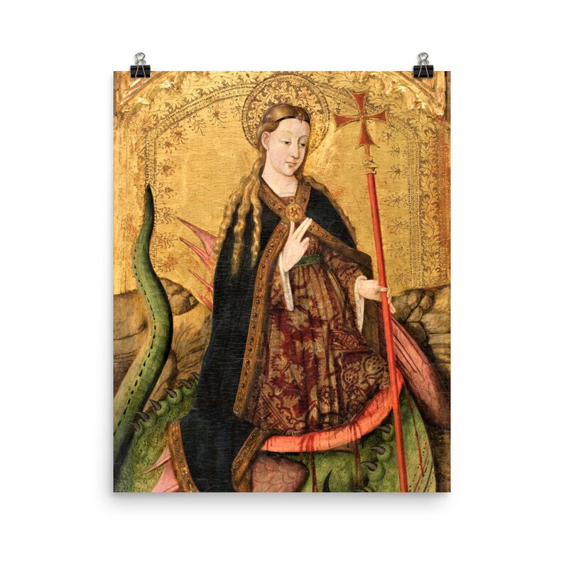 Saint Margaret of Antioch Poster Print - Etsy