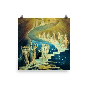 Jacob's Ladder by William Blake Poster Print - Etsy