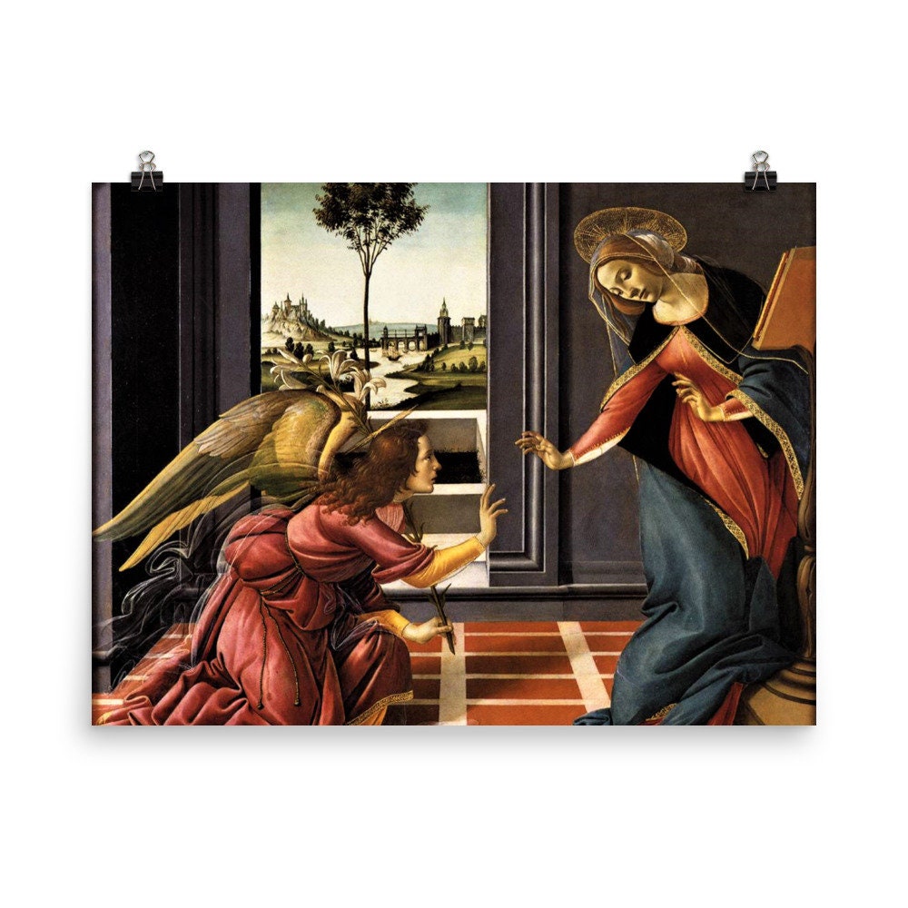 Annunciation by Sandro Botticelli Poster Print - Etsy