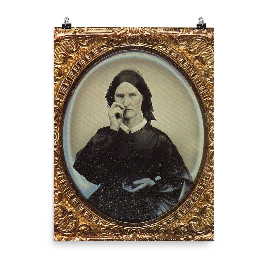 Vintage Woman Using Snuff Poster Print - 1855 Historical Wall Art - Etsy