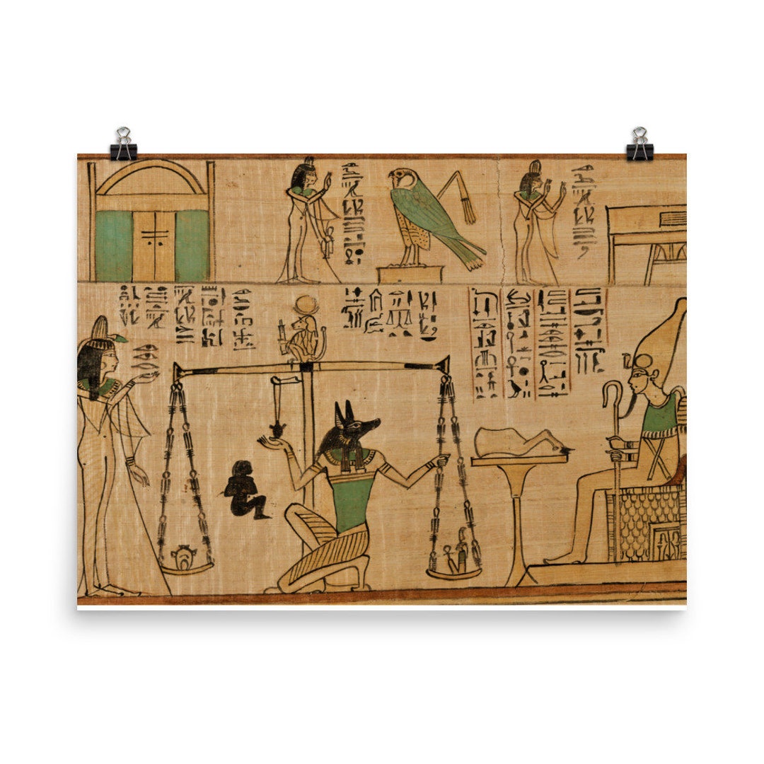 Book of the Dead for the Chantress of Amun Nauny Poster Print - Etsy