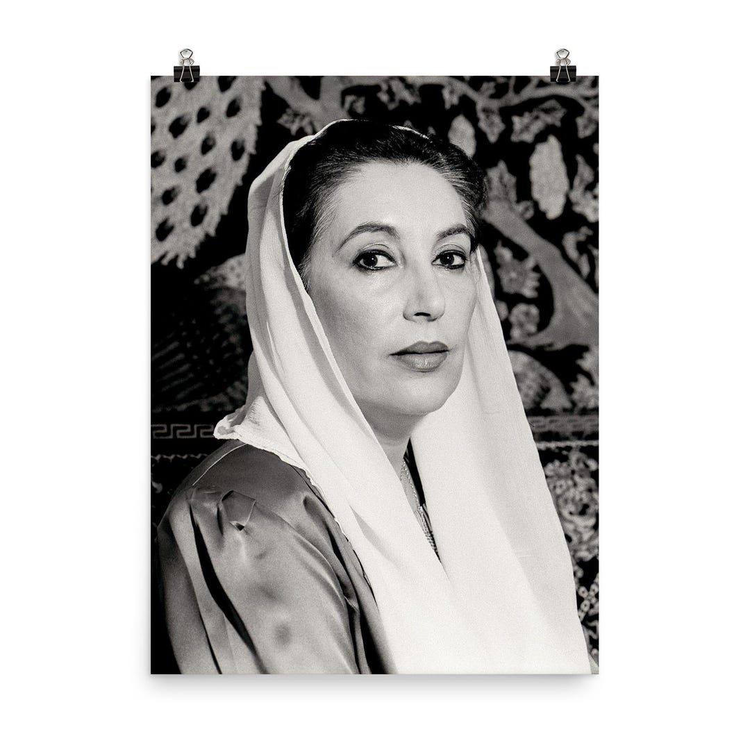 Benazir Bhutto Poster Print - Etsy