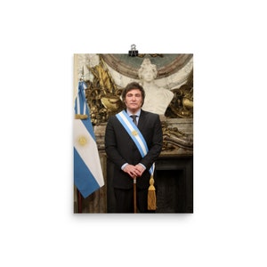 Javier Milei Official Portrait Poster Print - Etsy