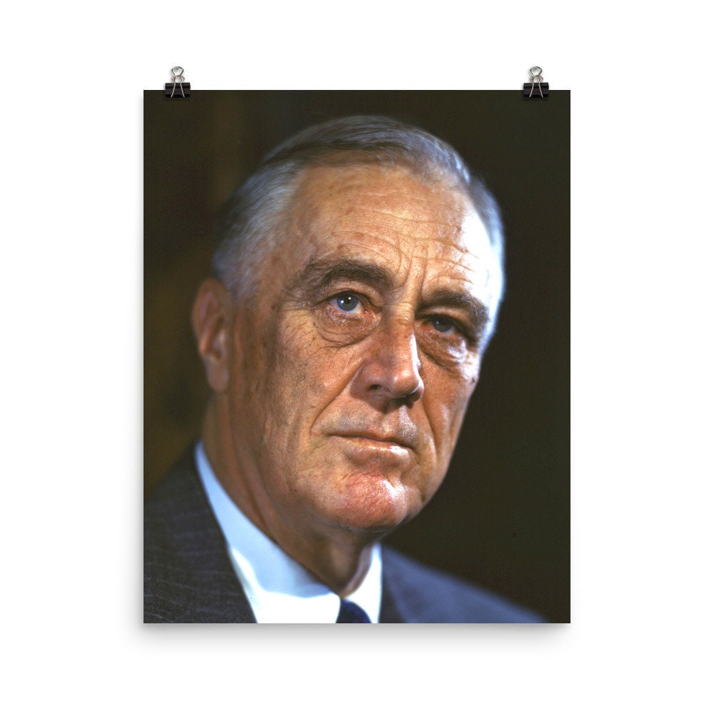 Franklin Delano Roosevelt FDR Poster Print | Etsy
