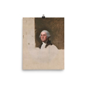 George Washington Unfinished Portrait (the Athenaeum Portrait) by ...