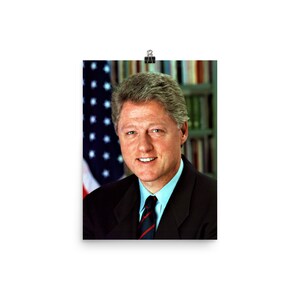 Bill Clinton Official Portrait Poster Print - Etsy