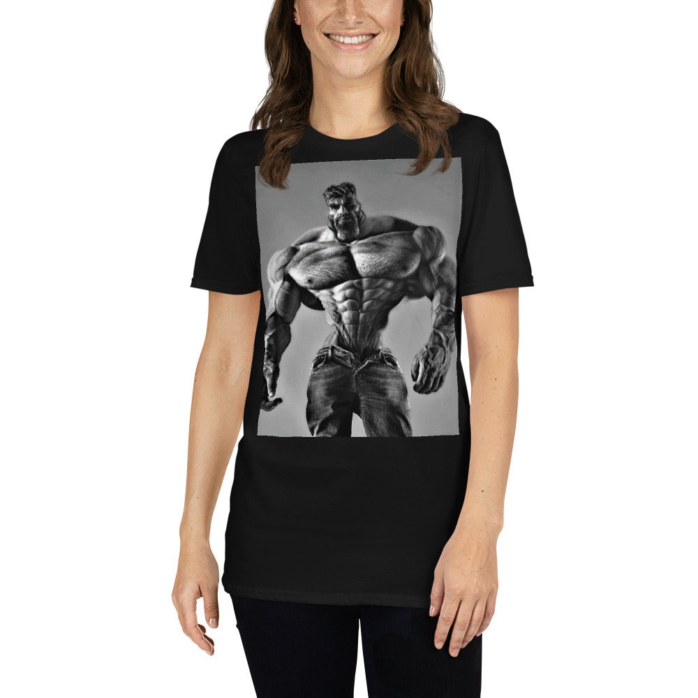 Gigachad Meme Funny Giga Chad Photoshop T-shirt - Etsy