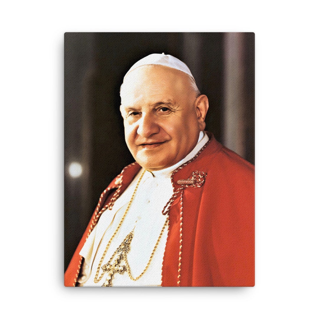 Pope John XXIII Canvas Print - Canvas Wall Art - Etsy