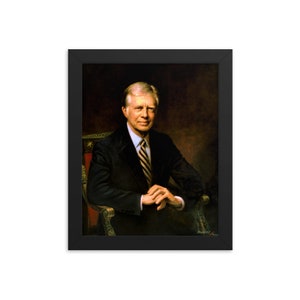 Jimmy Carter Official Portrait Framed Print - Etsy