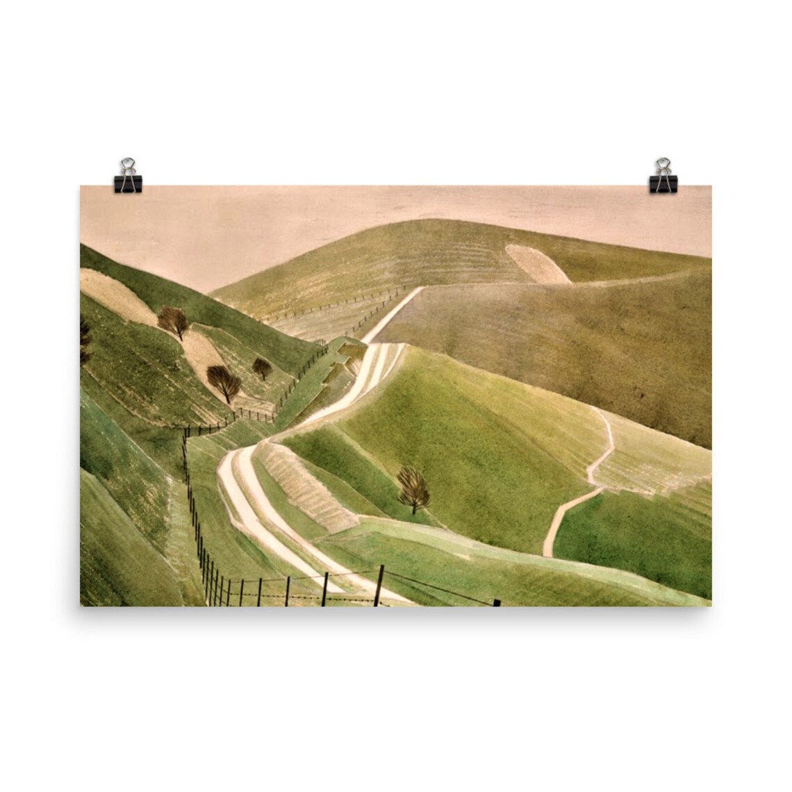 Chalk Paths by Eric Ravilious Poster Print - Etsy