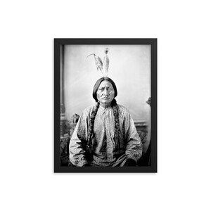 Sitting Bull Portrait Framed Print - Etsy