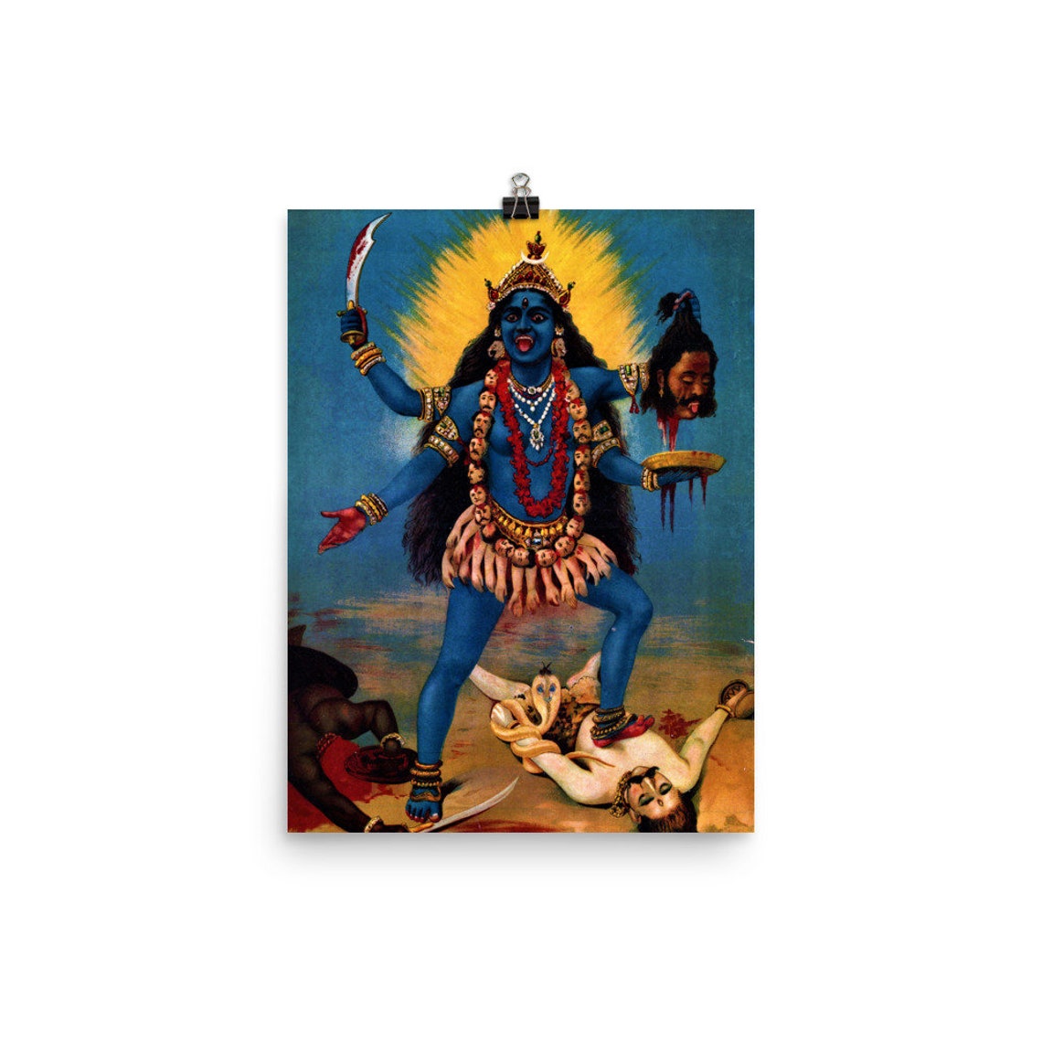 Kali by Raja Ravi Varma Poster Print - Etsy