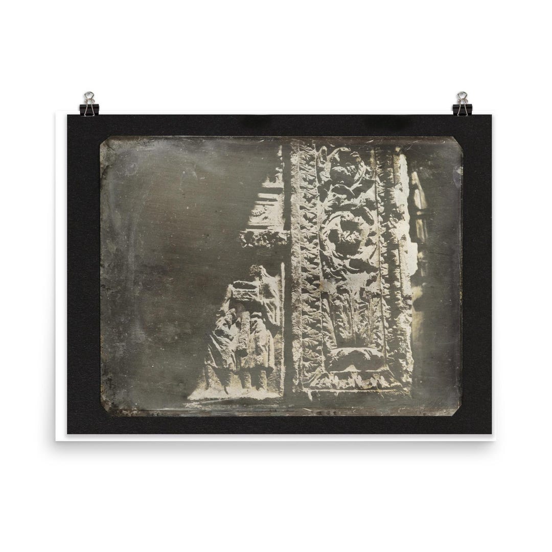 Ancient Roman Stone Carving Poster Print - Girault De Prangey Wall Art ...