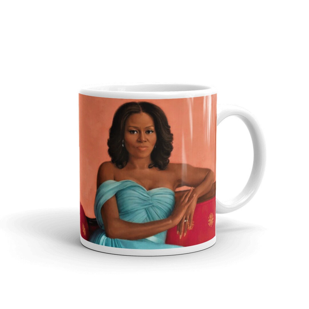 Michelle Obama Official Portrait Mug - Etsy
